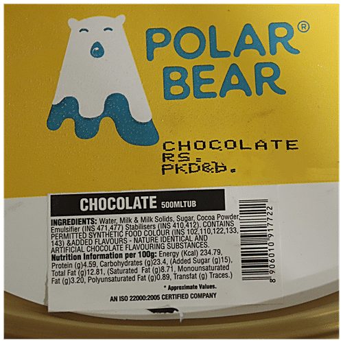 Buy Polar Bear Ice Cream - Chocolate Online at Best Price of Rs 269 ...