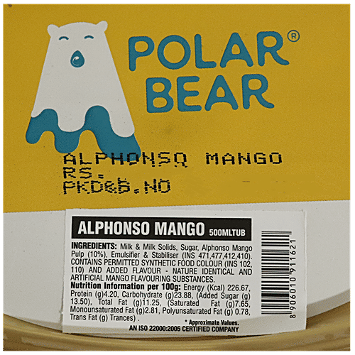 Buy Polar Bear Ice Cream - Alphonso Mango Online at Best Price of Rs ...