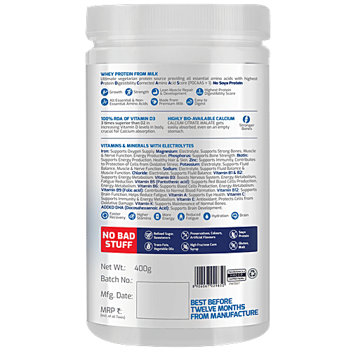 Buy Gritzo SuperMilk - Protein & Nutrition Drink For Kids, 4-7 Years ...