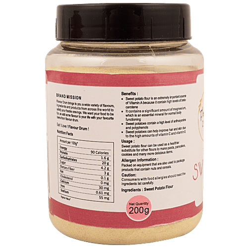 Buy Flavour Drum Sweet Potato Flour - Rich In Vitamin A & E, Gluten ...