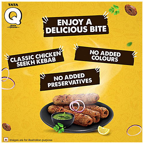 Buy TATA Q Ready To Eat Classic Chicken Seekh Chicken Kebab - High ...
