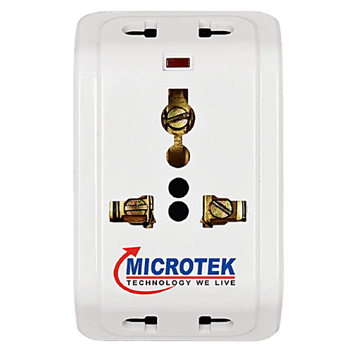 Buy Microtek 3-Pin Universal Multi Plug Adaptor Online at Best Price of ...