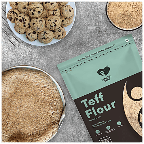 Buy Nourish you Teff Flour - Source Of Protein, Gluten-free, Vegan ...