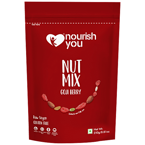 Buy Nourish you Raw Goji Berry Nut Mix - Gluten Free Online at Best ...