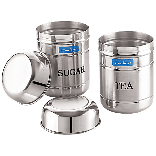 Buy Neelam Stainless Steel Tea & Sugar Container/Canister/Condiment ...