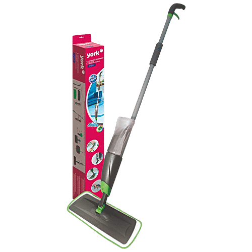 Buy YORK Flat Spray Mop - Plastic, With Rod, Multicolour Online at Best ...