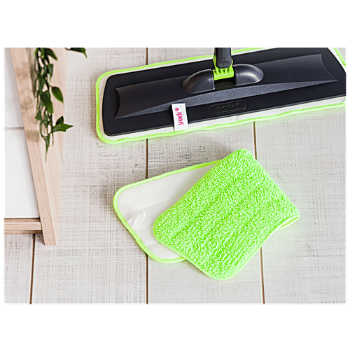 Buy YORK Flat Spray Mop - Plastic, With Rod, Multicolour Online at Best ...