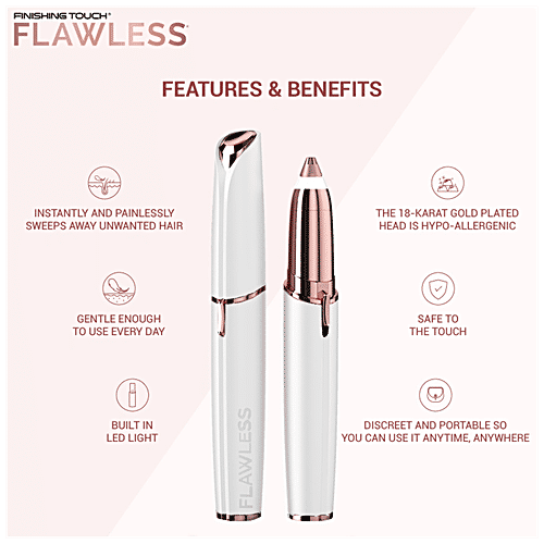 Buy Flawless Finishing Touch Brows - White, Eyebrow Shaping Tool Online ...