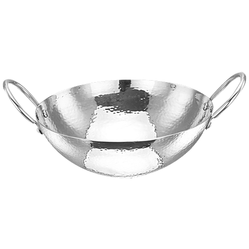 Buy Bergner Stainless Steel Kadai - 20 cm, with Lid, Handle, Essential ...