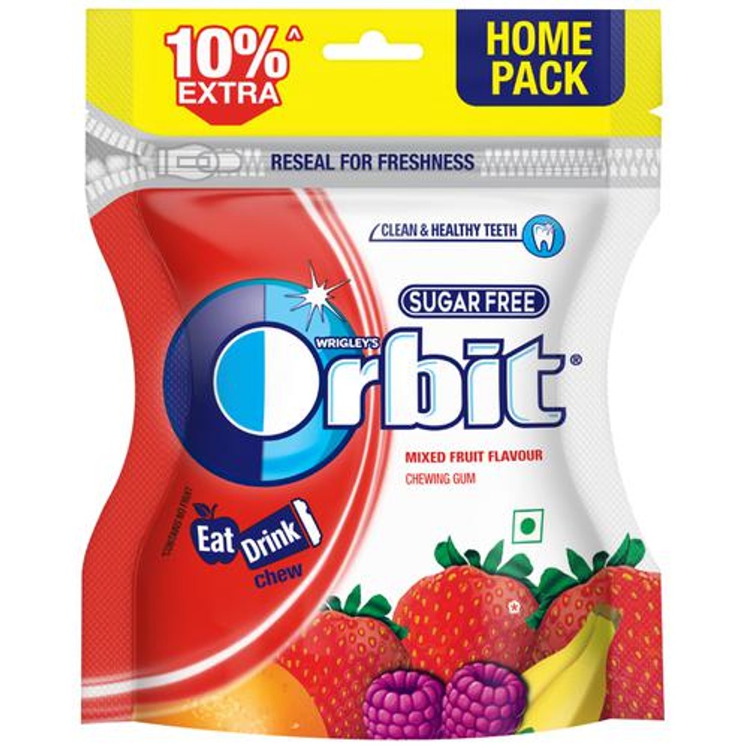 Buy Orbit Chewing Gum - Mixed Fruit Flavour, Eat, Drink, Chew, Sugar ...