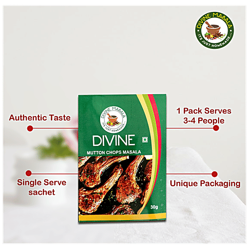Buy DIVINE MASALA Blended Powdered Spice Mix - Mutton Chops Masala ...