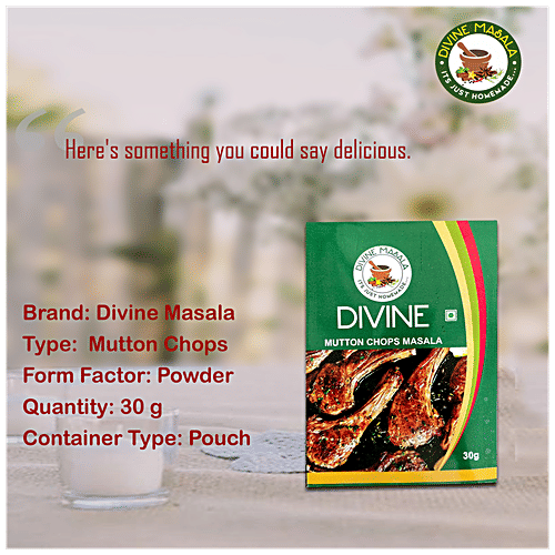 Buy DIVINE MASALA Blended Powdered Spice Mix - Mutton Chops Masala ...