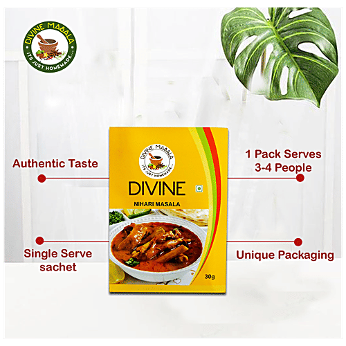 Buy DIVINE MASALA Blended Powdered Spice Mix - Nihari Masala Online at ...