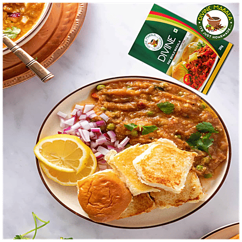 Buy DIVINE MASALA Blended Powdered Spice Mix - Pav Bhaji Masala Online ...