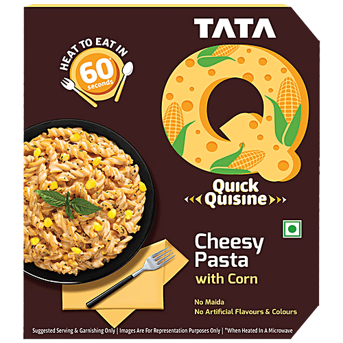 Buy TATA Q Veg Cheesy Pasta - With Corn, Ready To Eat Online at Best ...