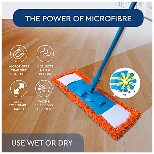 Buy Mr Gleam Microfiber Mop - Sweep & Clean, Noodle Microfibers For ...