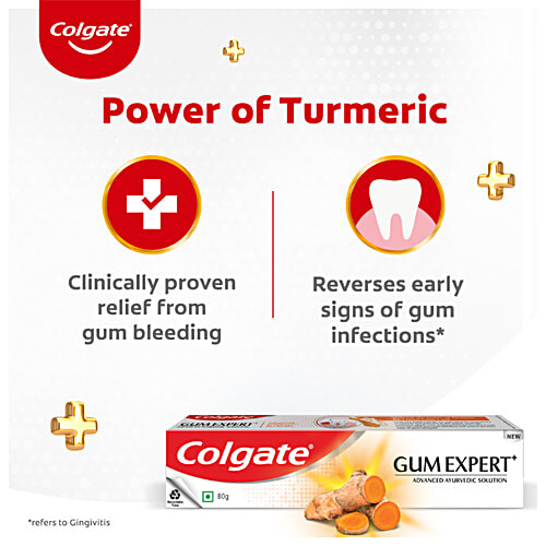 Buy Colgate Gum Expert - Advanced Ayurvedic Solution Toothpaste, With ...