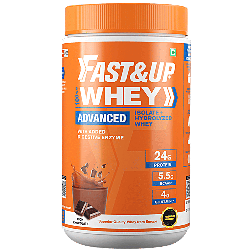 Buy Fast&Up Advanced Isolate & Hydrolyzed Whey Protein - Promotes ...