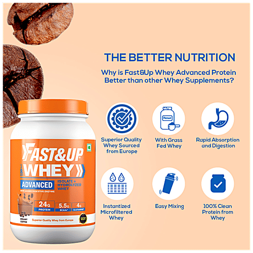 Buy FAST&UP Advanced Isolate & Hydrolyzed Whey Protein - Promotes ...