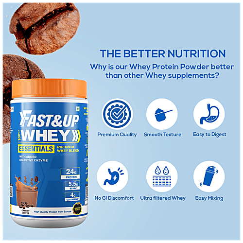 Buy FAST&UP Whey Blend Essentials - Rich In Protein, For Muscle Gain ...