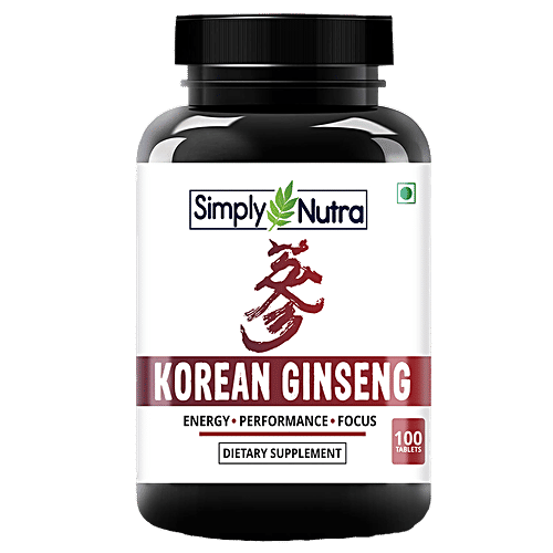 Buy Simply Nutra Korean Ginseng Dietary Supplement Capsules - For ...