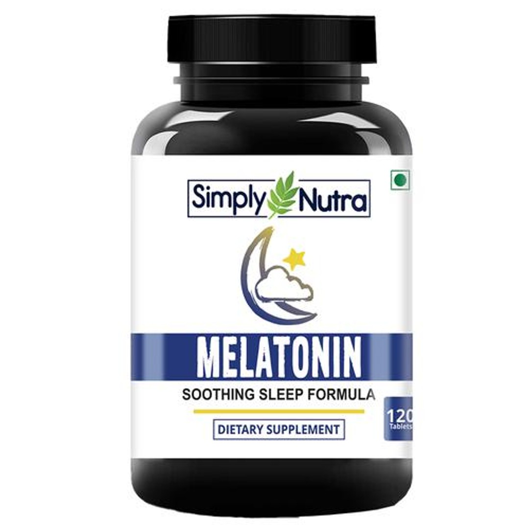 Buy Simply Nutra Melatonin Dietary Supplement Tablets - Sleep Formula ...