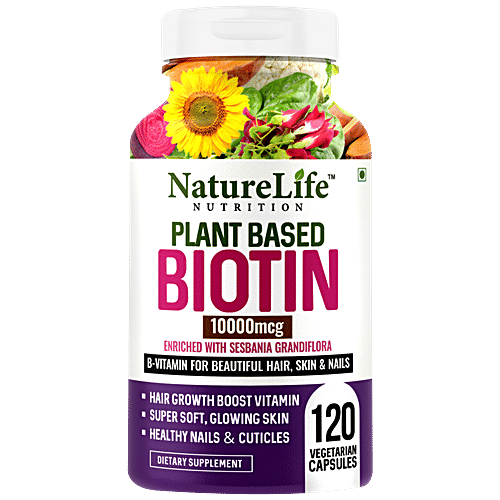 Buy Nature Life Nutrition Plant Based Biotin Dietary Supplement Tablets ...