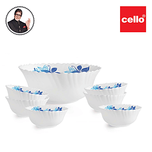 Buy Cello Opalware Pudding Set - Dazzle, Blue Swirl Online at Best Price of Rs 469 - bigbasket