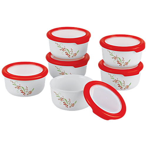 Buy Cello Opalware Condiment Set - Cello Creeper - White and Red Online ...