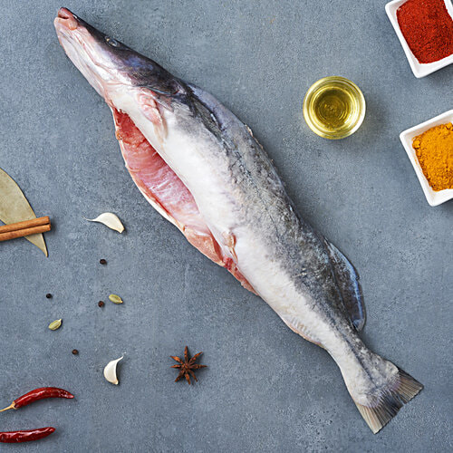 Buy Fresho Kolkata/Bengali Aar Fish - Whole, Cleaned Online at Best ...