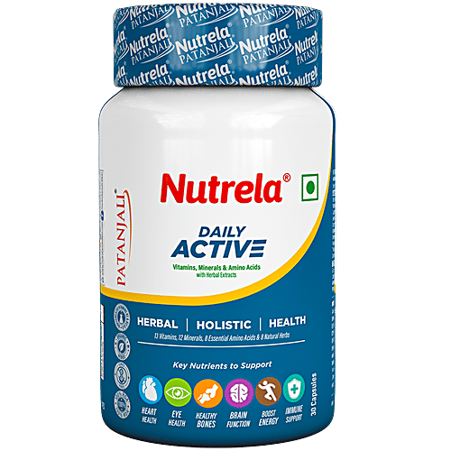 Buy Patanjali Nutrela Daily Active Capsules - Multivitamins, For Energy ...