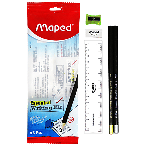 Buy Maped Essentials Writing Kit - Pencils, Eraser, Sharpener & Ruler ...