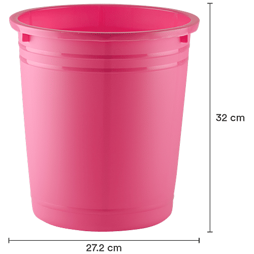 Buy Polyset Embassy Dustbin - Durable & Elegant, Pink Online at Best ...