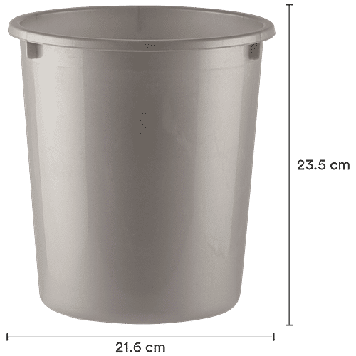 Buy Polyset Embassy Dustbin - Durable & Elegant Silver Online at Best ...