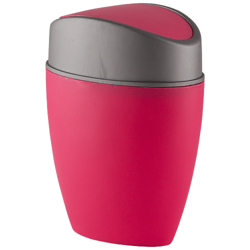 Buy Polyset Tiny Table Top Dustbin - Pink, Compact, Elegant & Durable ...