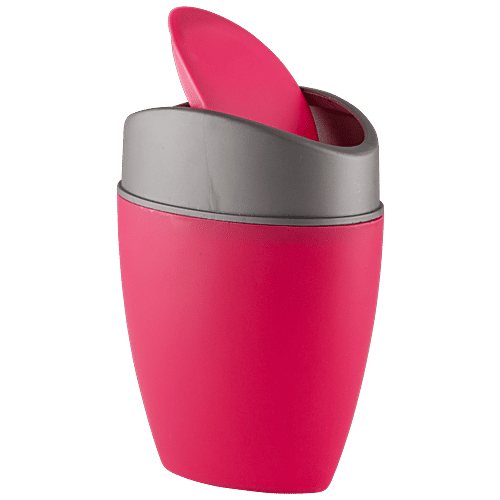 Buy Polyset Tiny Table Top Dustbin - Pink, Compact, Elegant & Durable ...