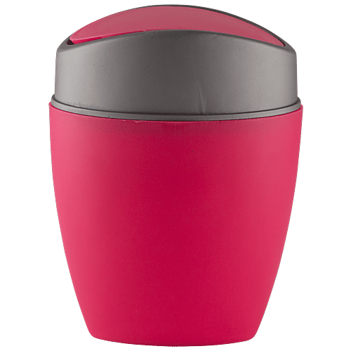 Buy Polyset Tiny Table Top Dustbin - Pink, Compact, Elegant & Durable ...