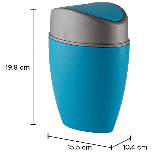 Buy Polyset Tiny Table Top Dustbin - Blue, Compact, Durable & Elegant ...
