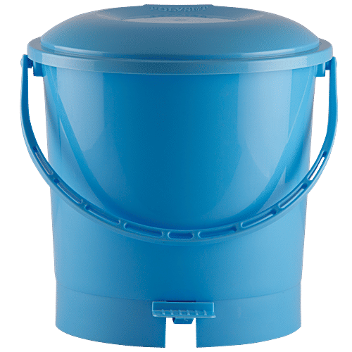 Buy Polyset Super Pedal Dustbin - 7 Plain, Blue, For Home & Office Use ...