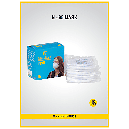 Buy Life Vitals N95 Face Mask - Reusable, Protects From Pollution ...