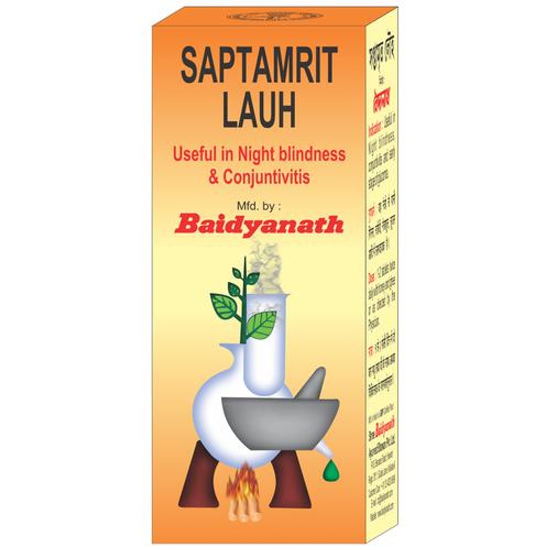 Buy Baidyanath Saptamrit Lauh Tablets - Useful In Conjuctivitis & Night ...