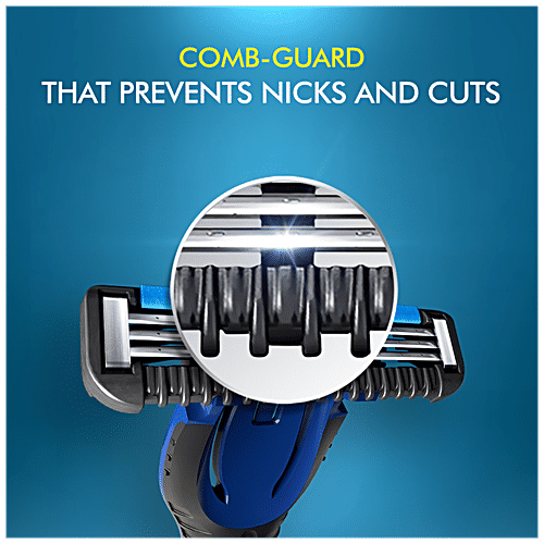 Buy Gillette Guard 3 Single Razor With 8 Blades Catridges - Single ...