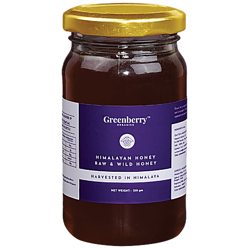 Buy Greenberry Organics Himalayan Honey - Raw & Wild, Antioxidant Rich ...