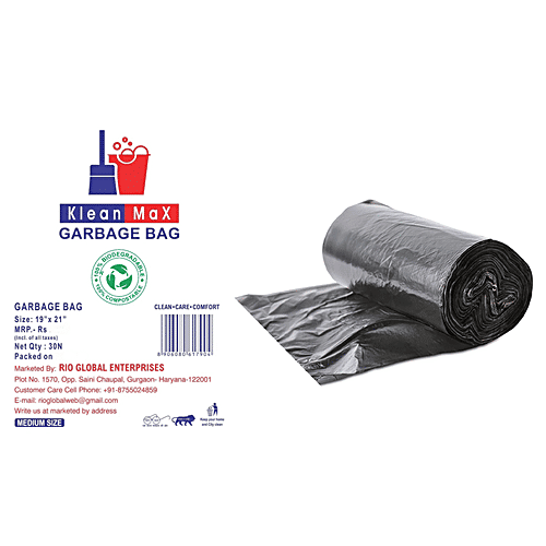 Buy Klean Max Garbage Bags - Strong Material, Eco Friendly, Easy To Use ...