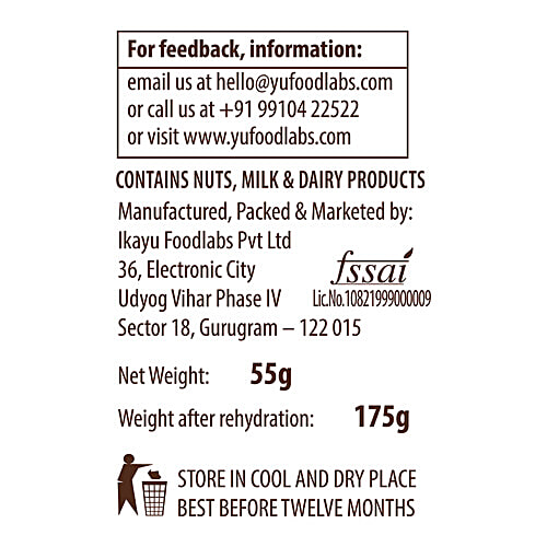 Buy Yu Berry Apple Cinnamon Instant Oats - Healthy Breakfast, Rich In ...