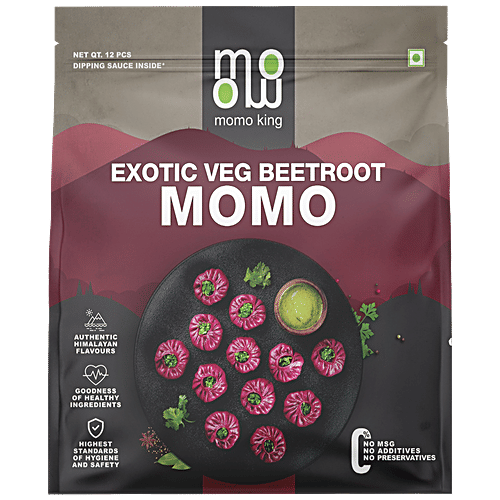 Buy MOMO KING Exotic Veg Beetroot Momo - Authentic Himalayan Flavours ...