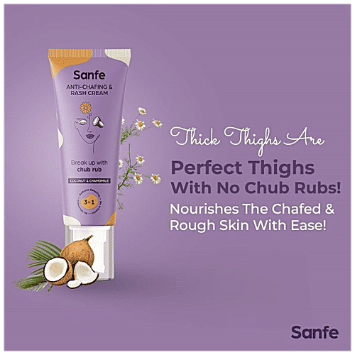 Buy Sanfe 3 In 1 Anti-Chafing & Rash Cream - With Coconut & Chamomile ...