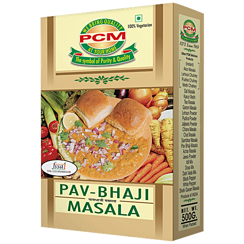 Buy PCM Masale Pav Bhaji Masala Online at Best Price of Rs 365 - bigbasket