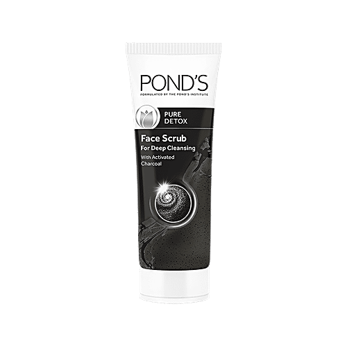 Buy Ponds Pure Detox Face Gel Scrub - For Deep Cleansing With Activated ...
