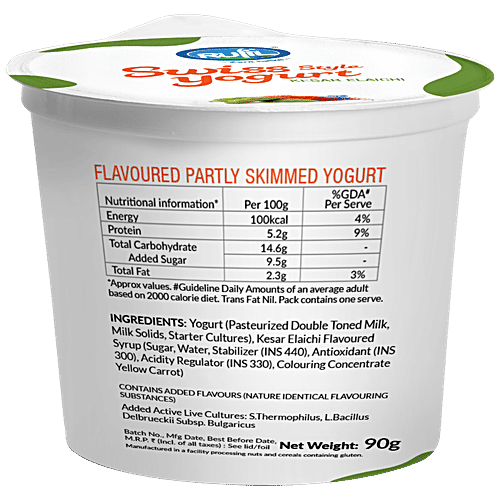 Buy Rufil Swiss Style Yogurt - Kesar Elaichi, Protein Rich & Healthy ...